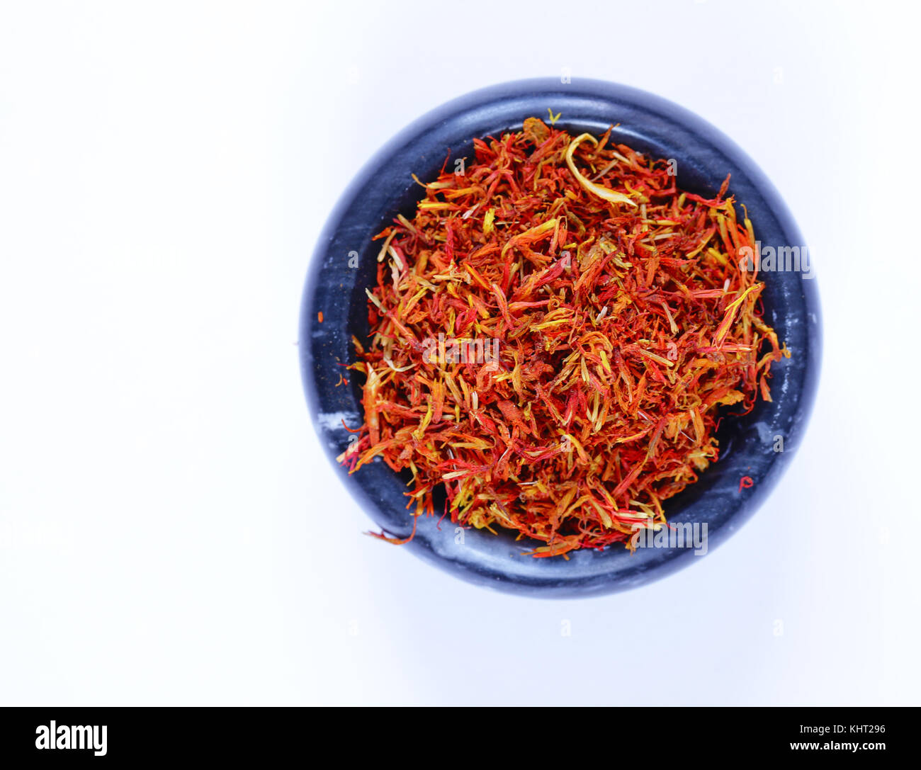 Traditional aromatic spice saffron in a mortar Stock Photo - Alamy
