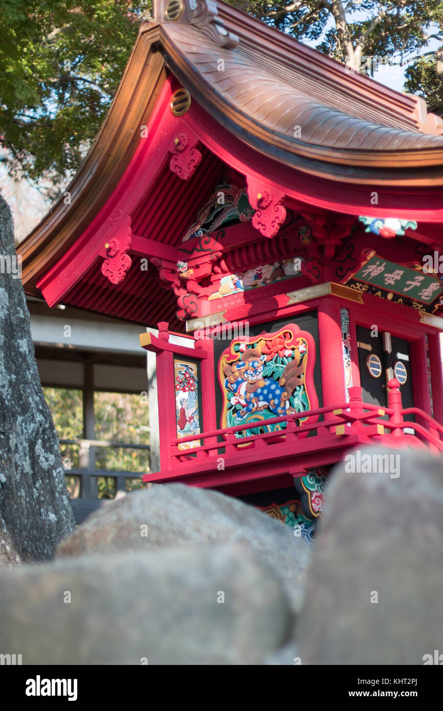 Traditional Buddhist structure in Japanese temple Stock Photo - Alamy