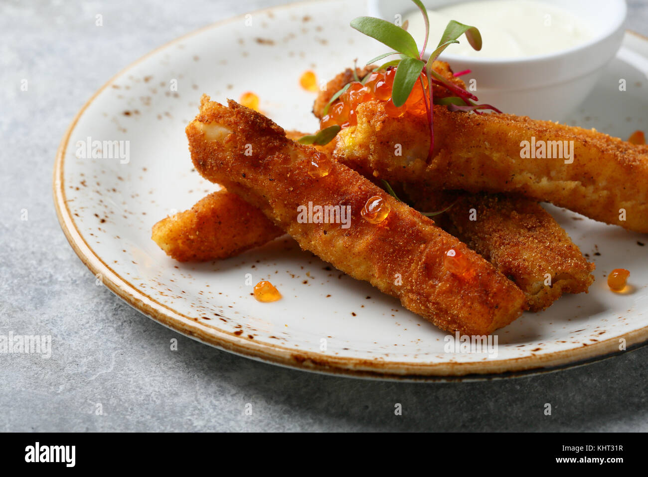 Breaded fish sticks french fries hi-res stock photography and images ...