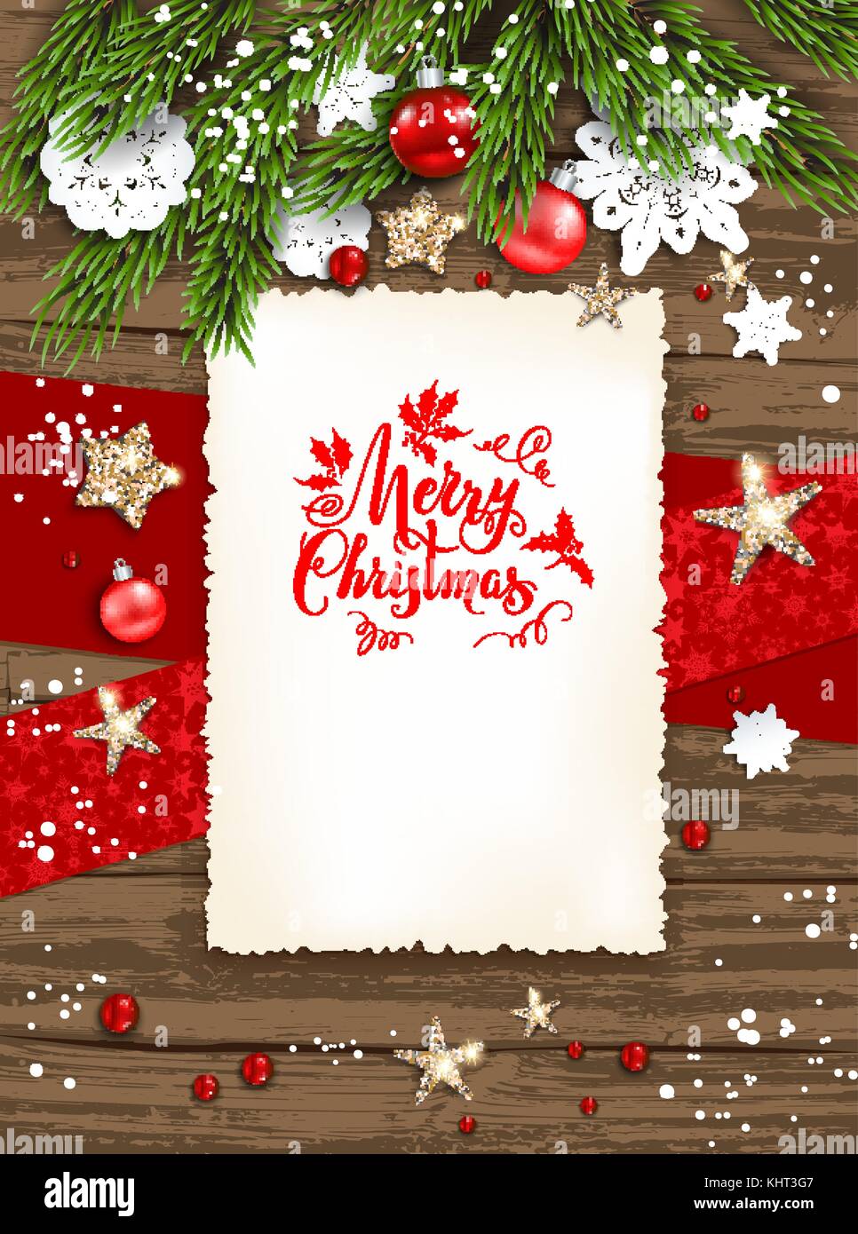 Winter card frame invitation Stock Vector Image & Art - Alamy