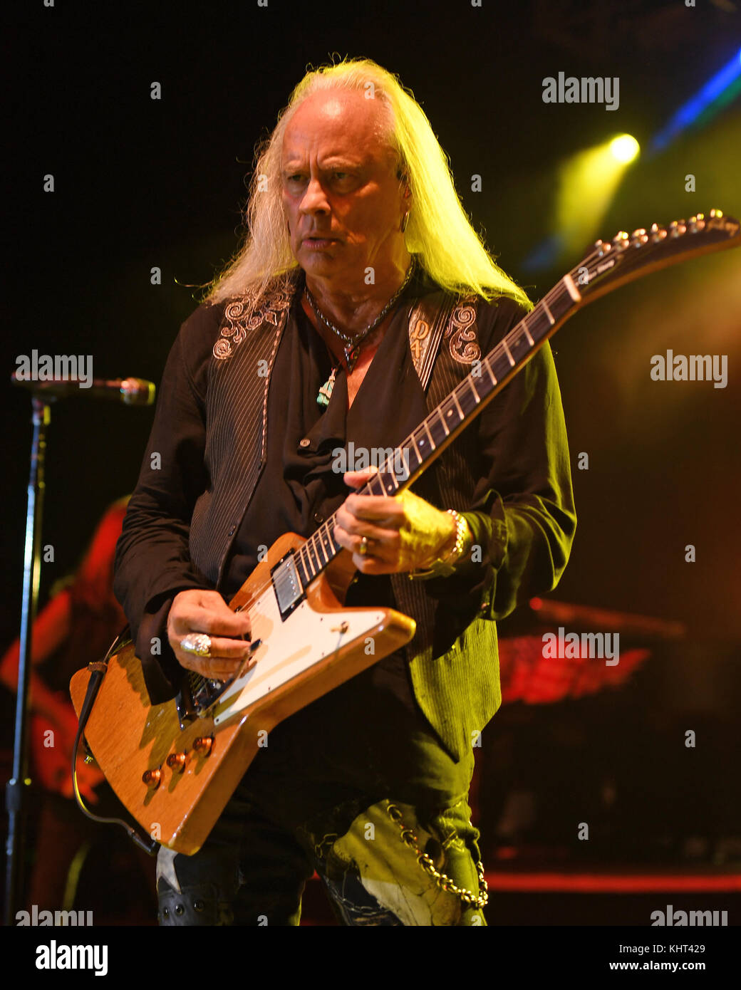 POMPANO BEACH FL - FEBRUARY 10: Rickey Medlocke of Lynyrd Skynyrd ...