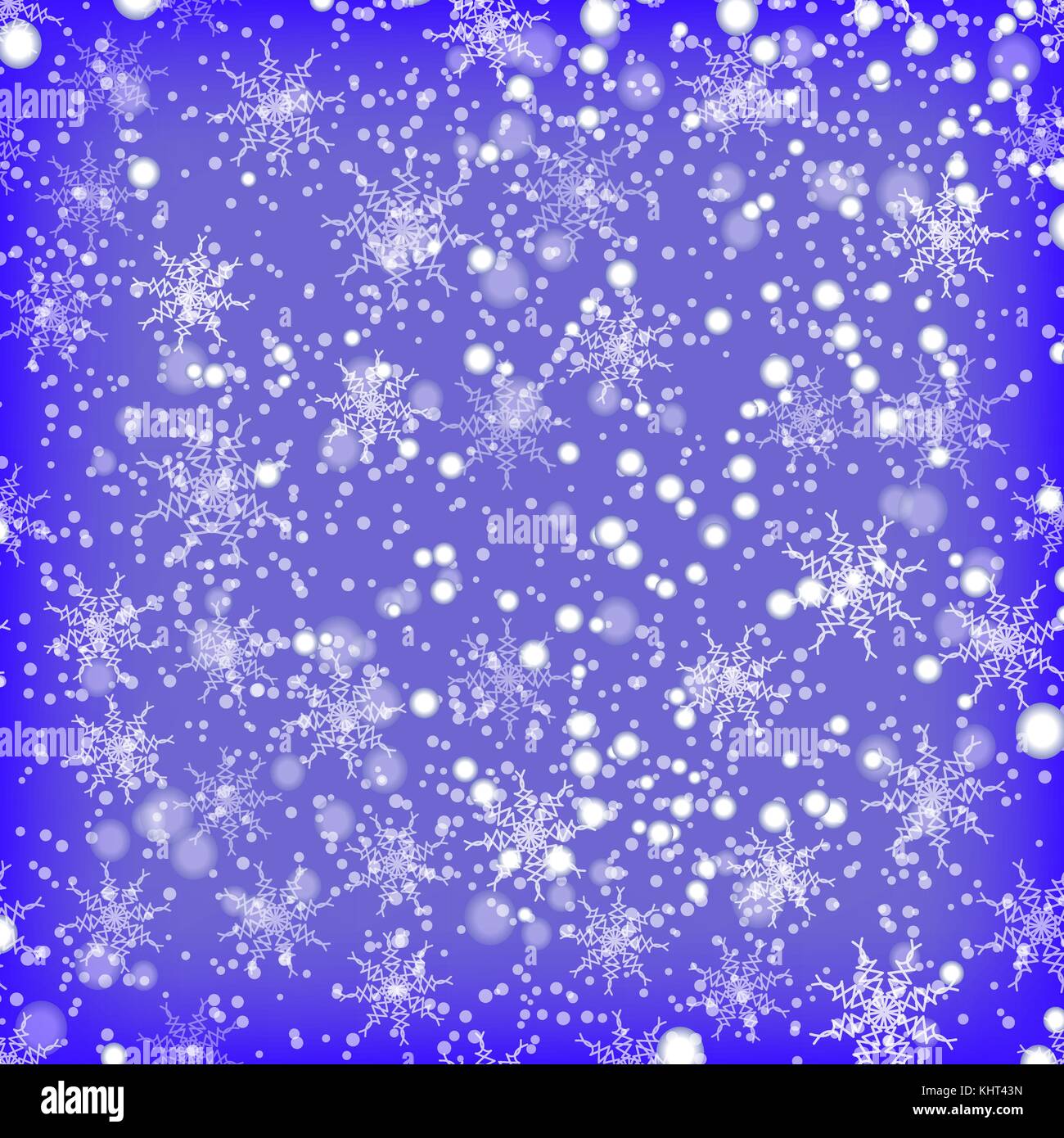 Snow on blurred background snowfall Stock Vector Images - Alamy