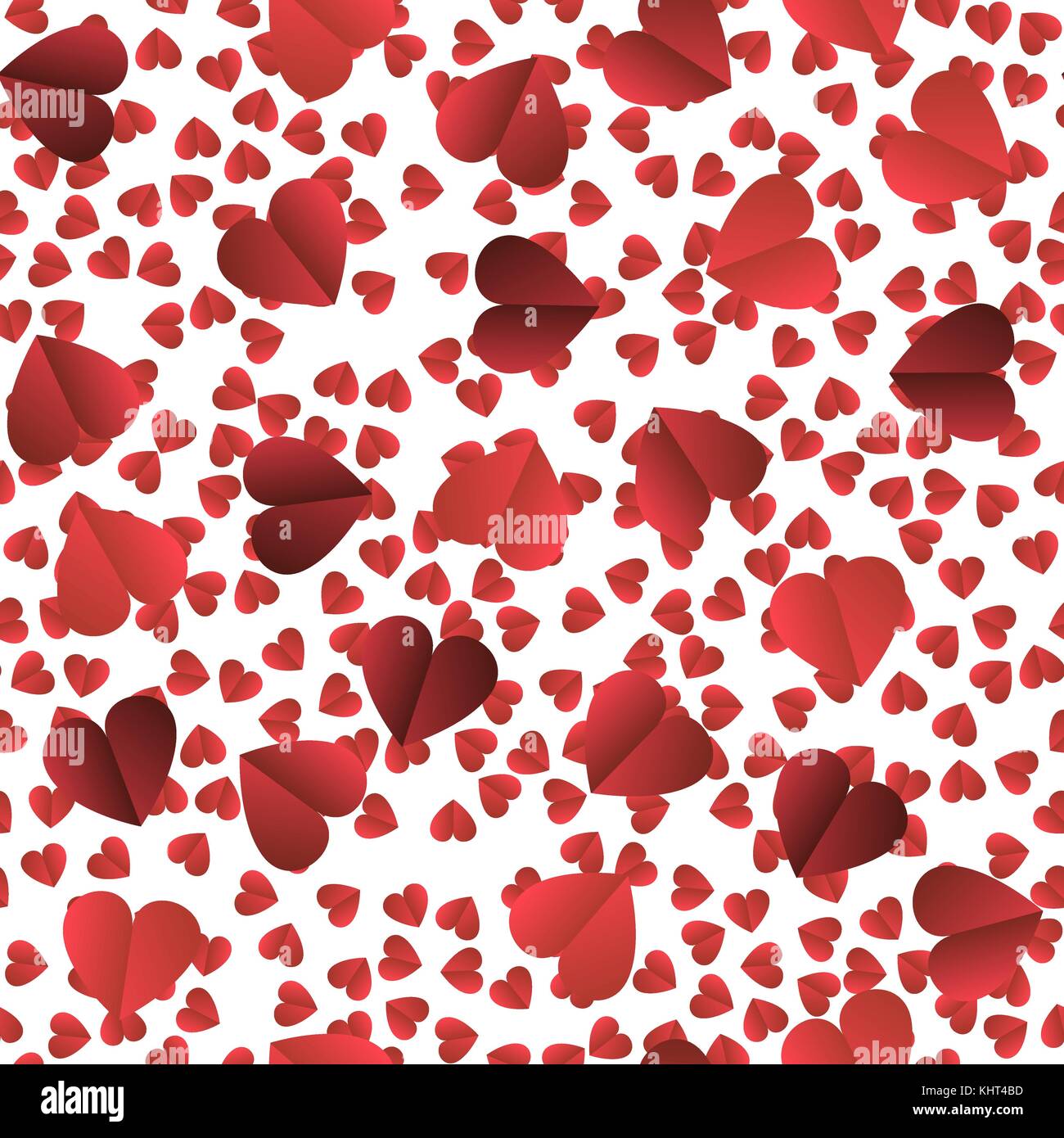 Romantic Red Heart Seamless Pattern Stock Vector Image & Art - Alamy