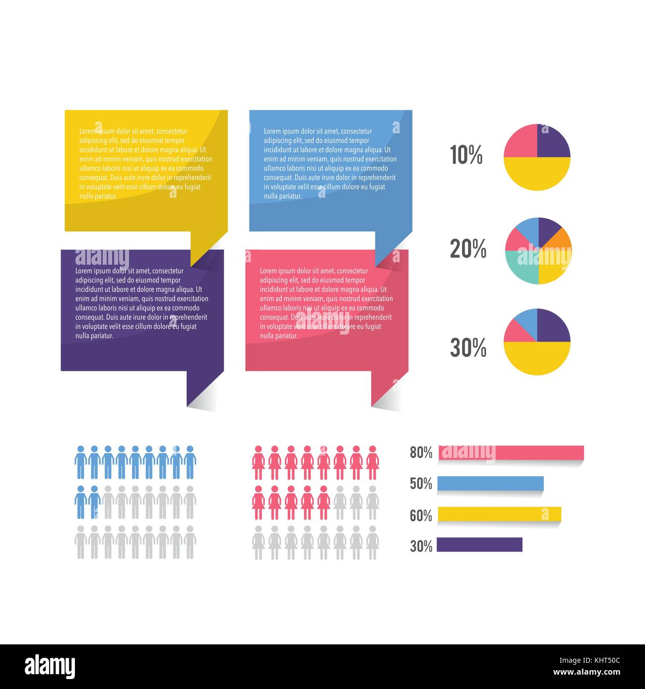 infographic business diagram with data information Stock Vector Image ...