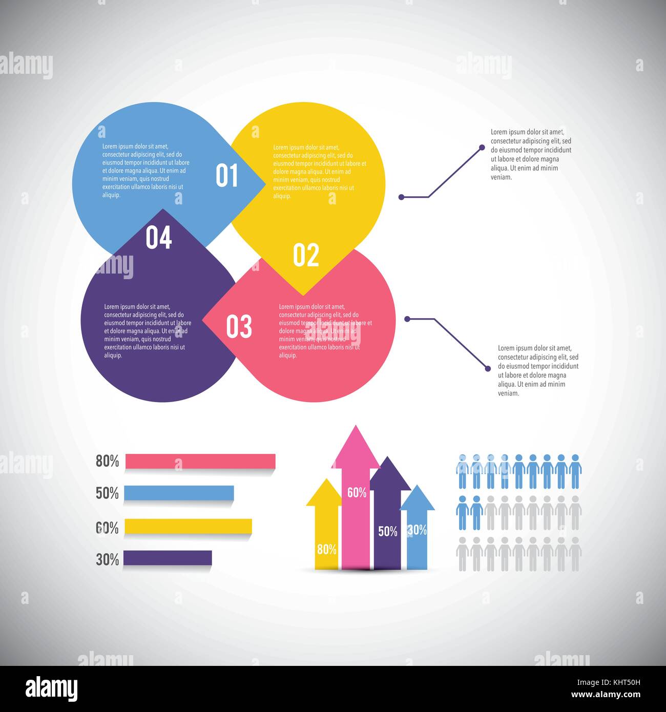 infographic business diagram with data information Stock Vector Image ...