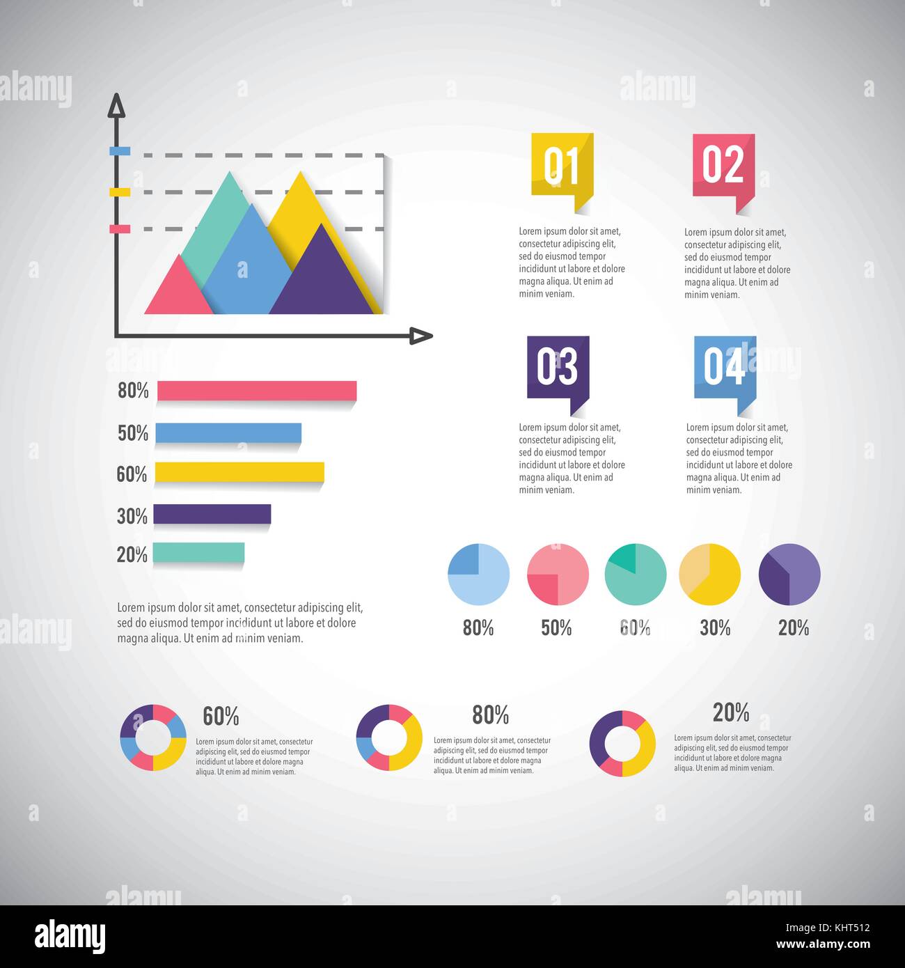 infographic business diagram with data information Stock Vector Image ...