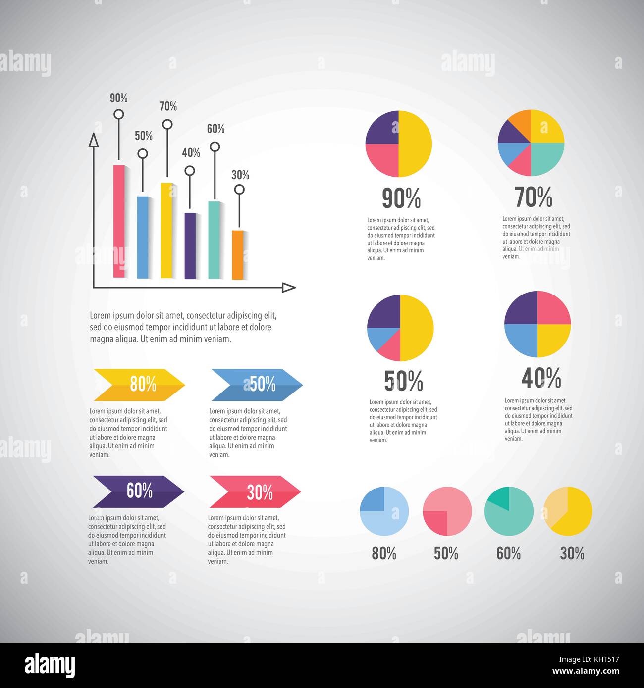 infographic business diagram with data information Stock Vector Image ...