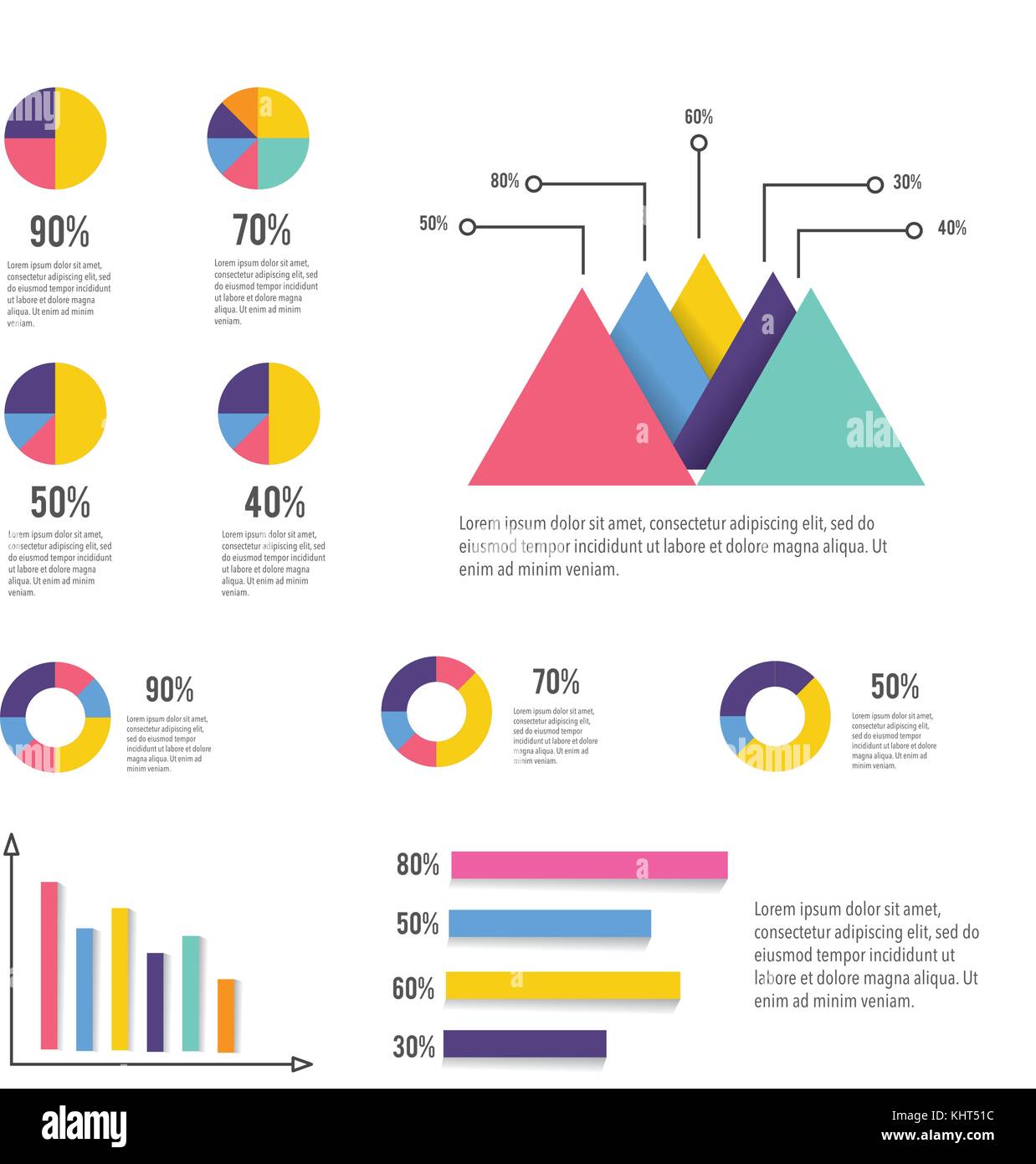 infographic business diagram with data information Stock Vector Image ...