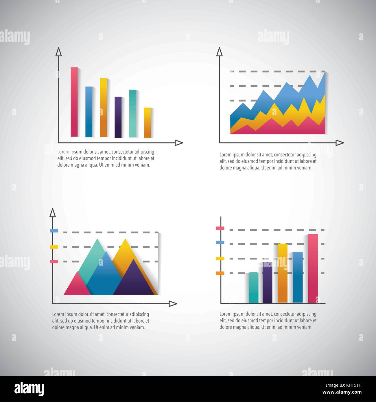 infographic business diagram with information strategy Stock Vector ...