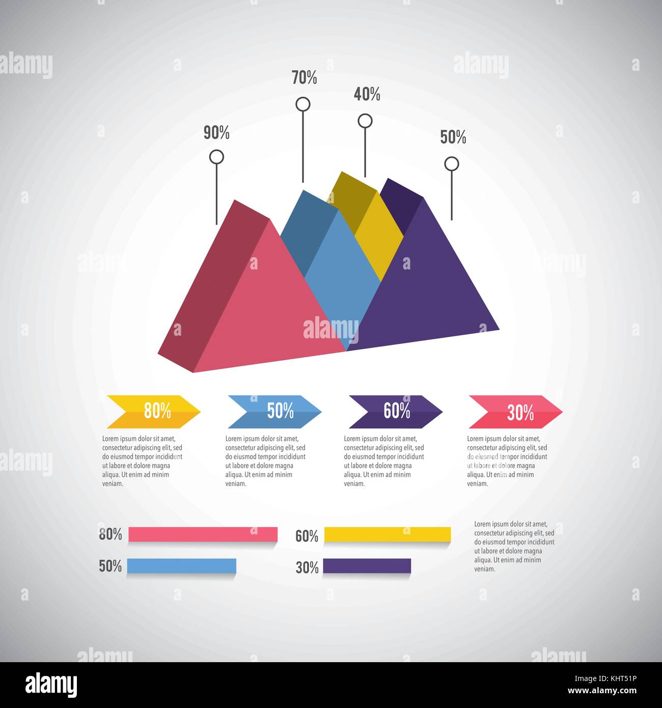 isometric infographic business diagram information Stock Vector Image ...