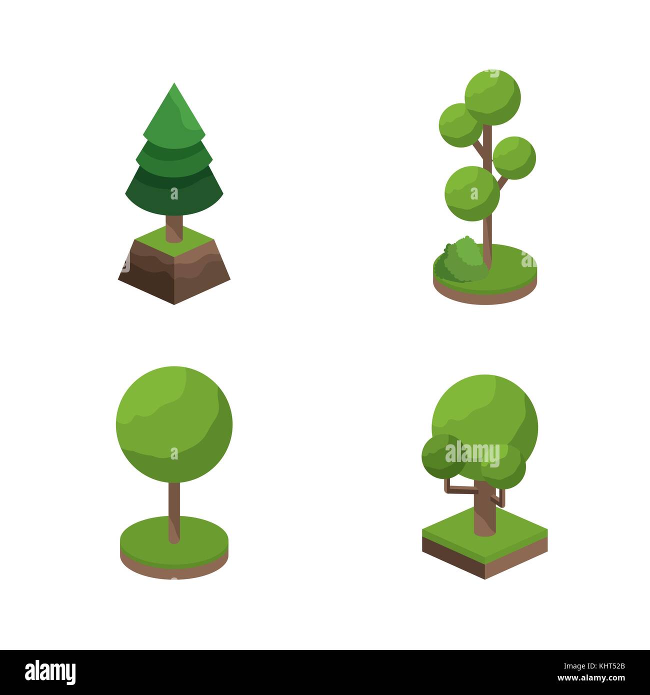 Isometric trees design Stock Vector Image & Art - Alamy