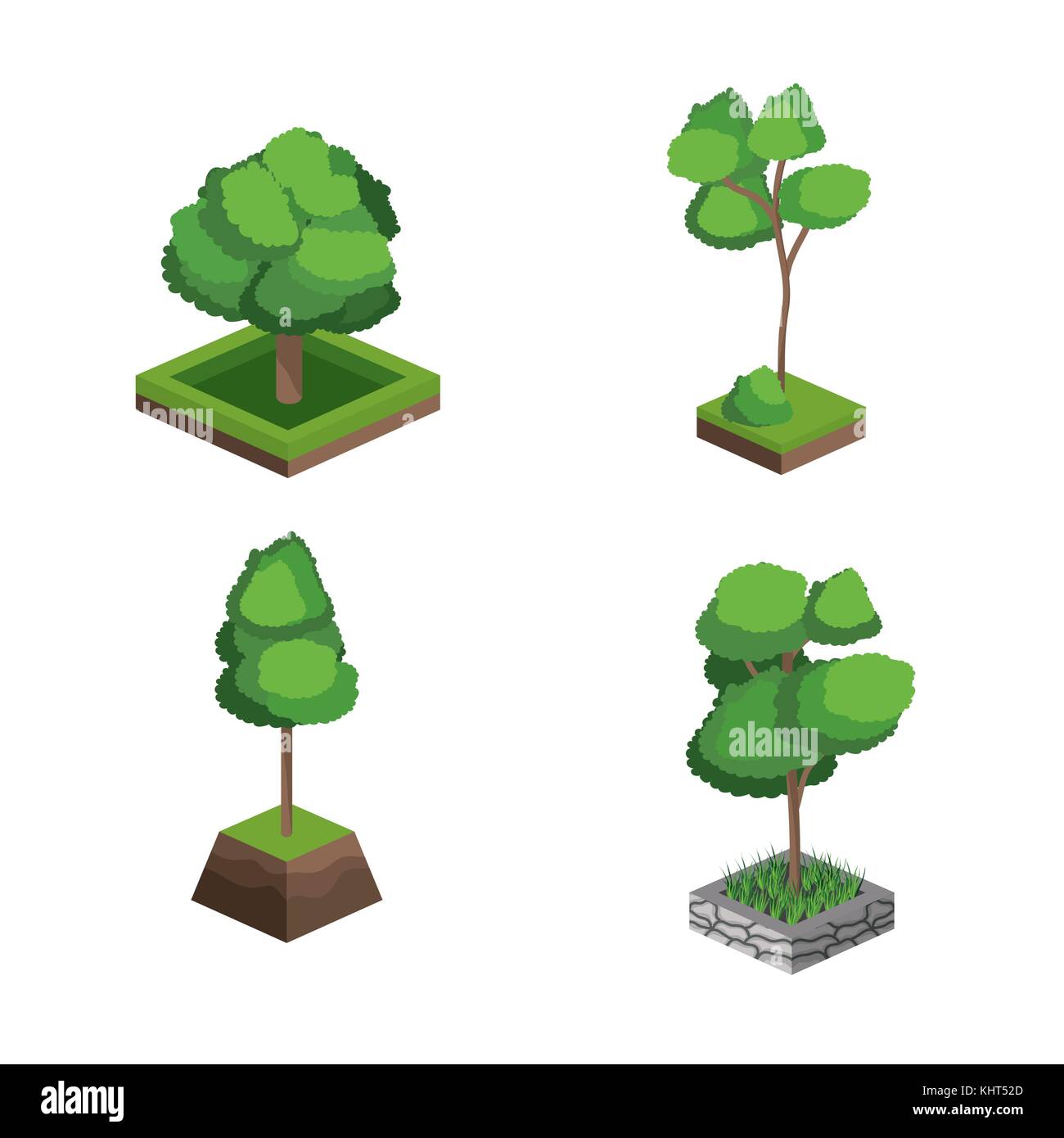 Isometric trees design Stock Vector Image & Art - Alamy