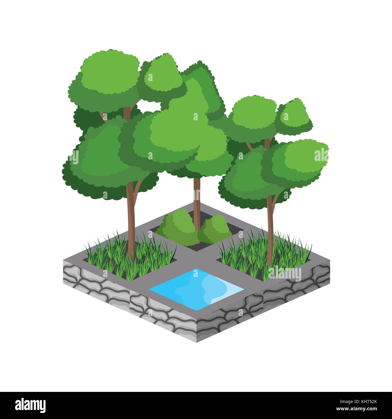 Spring natural water source Stock Vector Images - Alamy