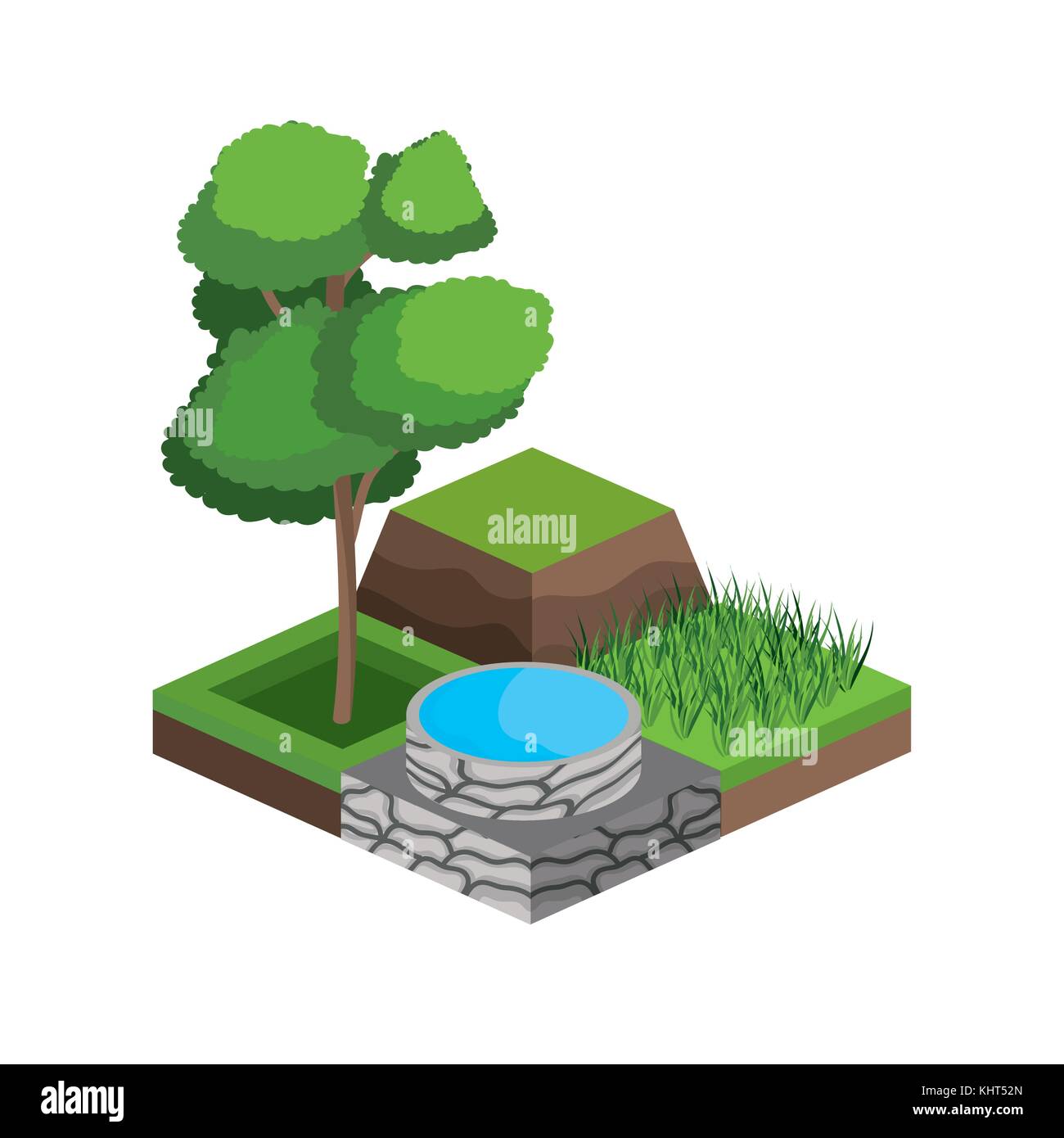 trees and water source design Stock Vector Image & Art - Alamy