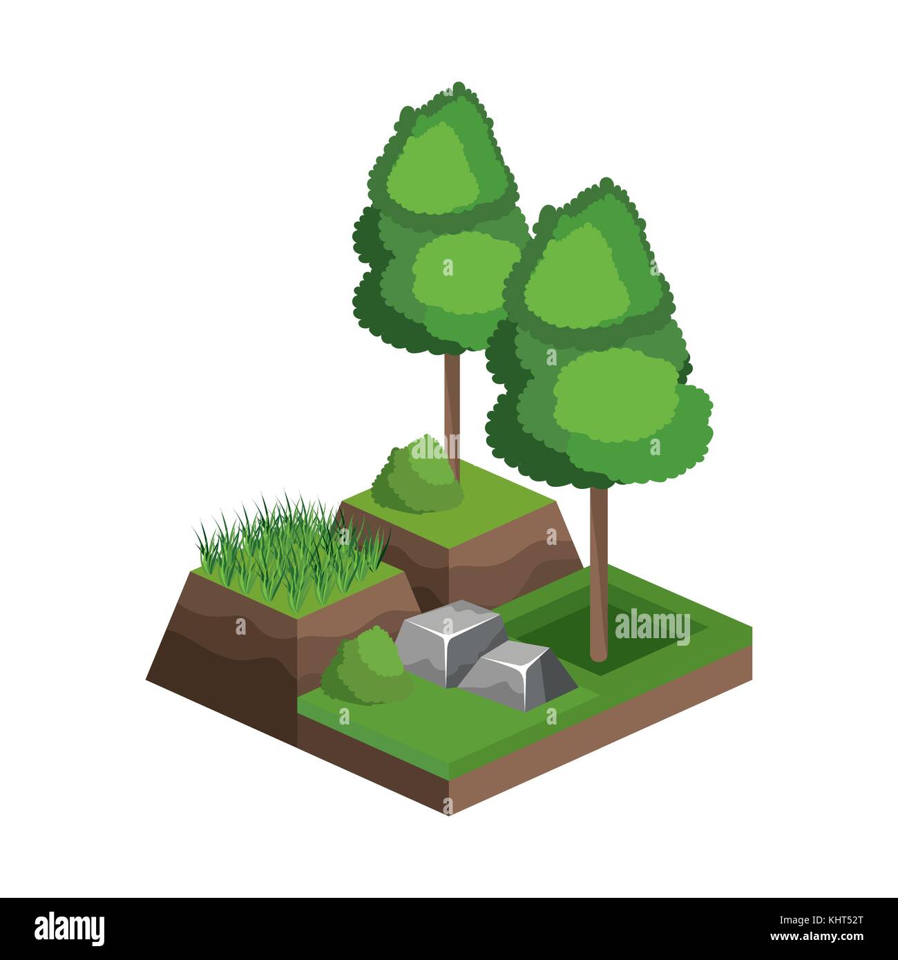 Isometric trees design Stock Vector Image & Art - Alamy