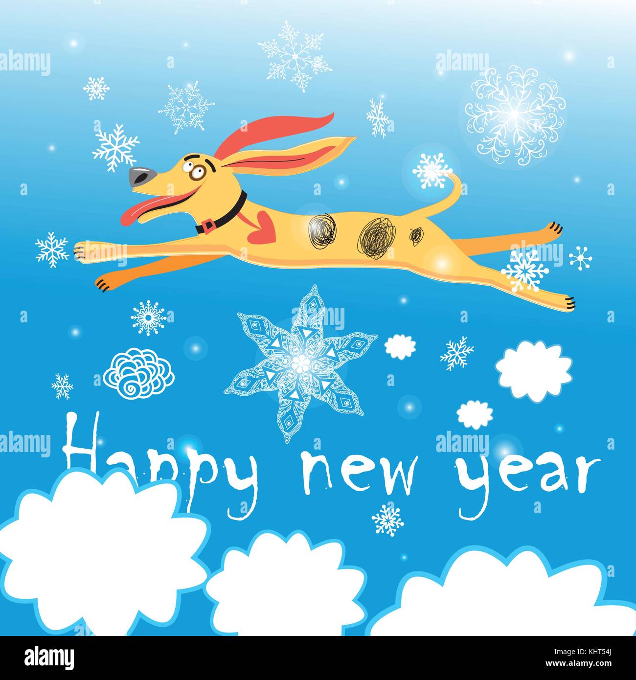 Cute dog christmas tree Stock Vector Images - Alamy