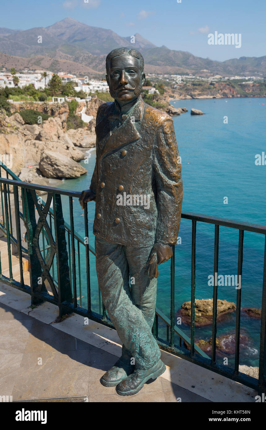 Bronze life-size statue of King Alfonso XII (1857-85), king of Spain ...