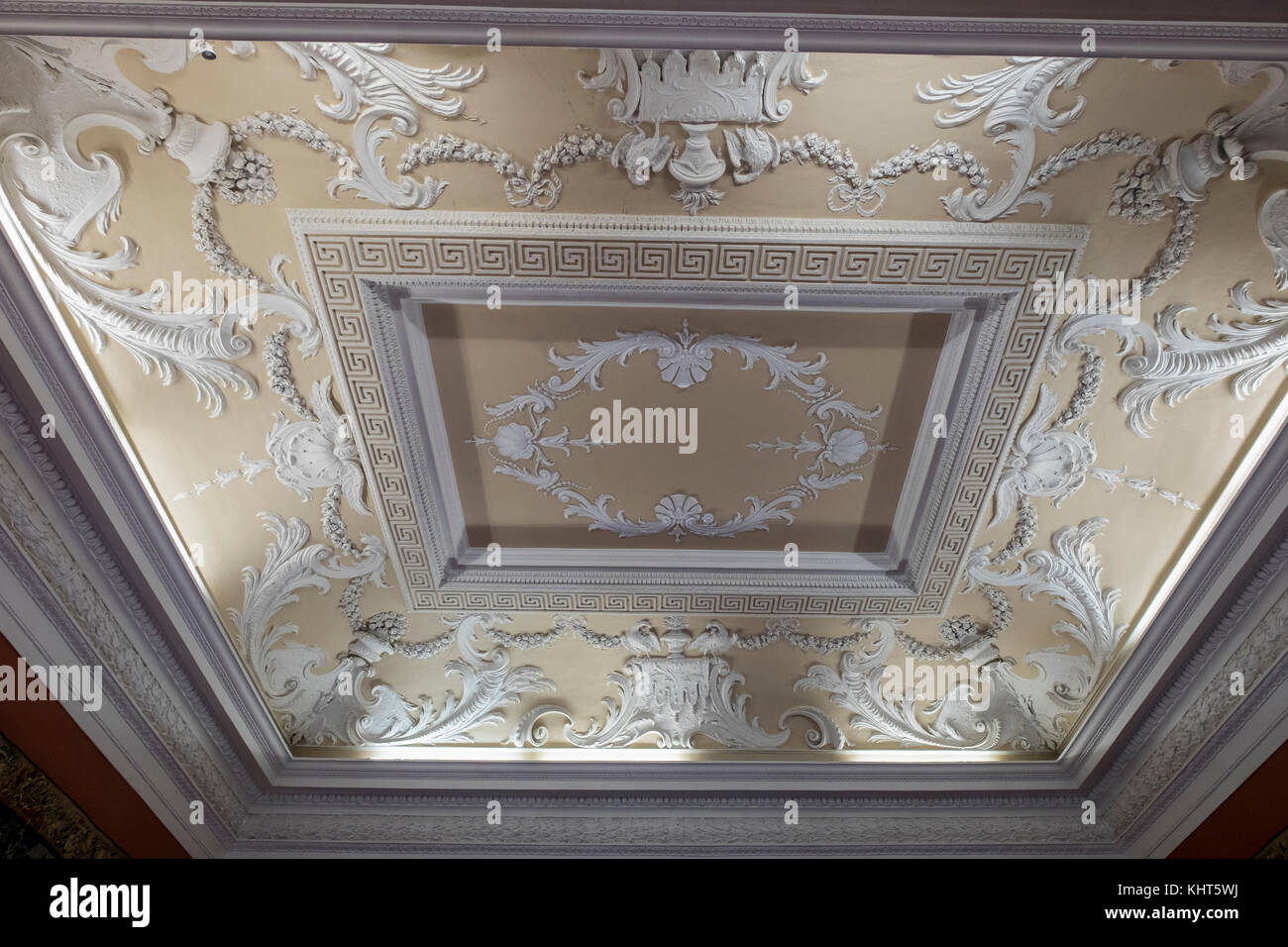 Interior views of the rooms in Russborough House, Blessington, County ...