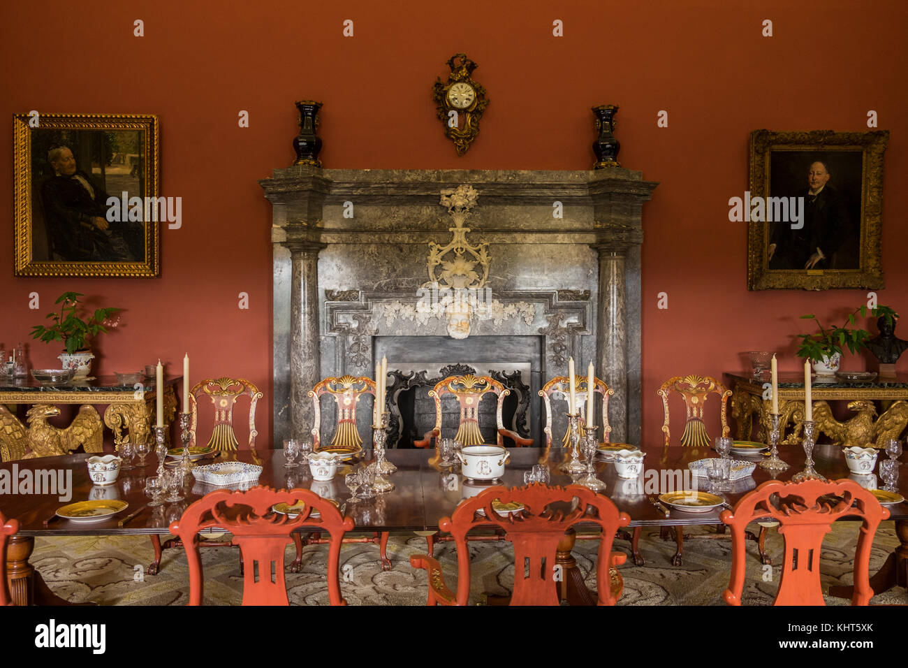 Interior views of the rooms in Russborough House, Blessington, County ...