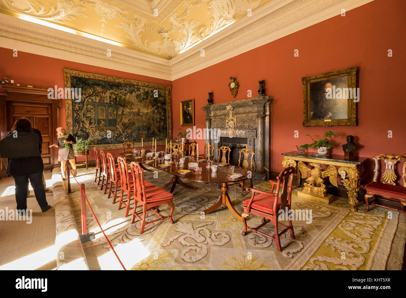 Interior views of the rooms in Russborough House, Blessington, County ...