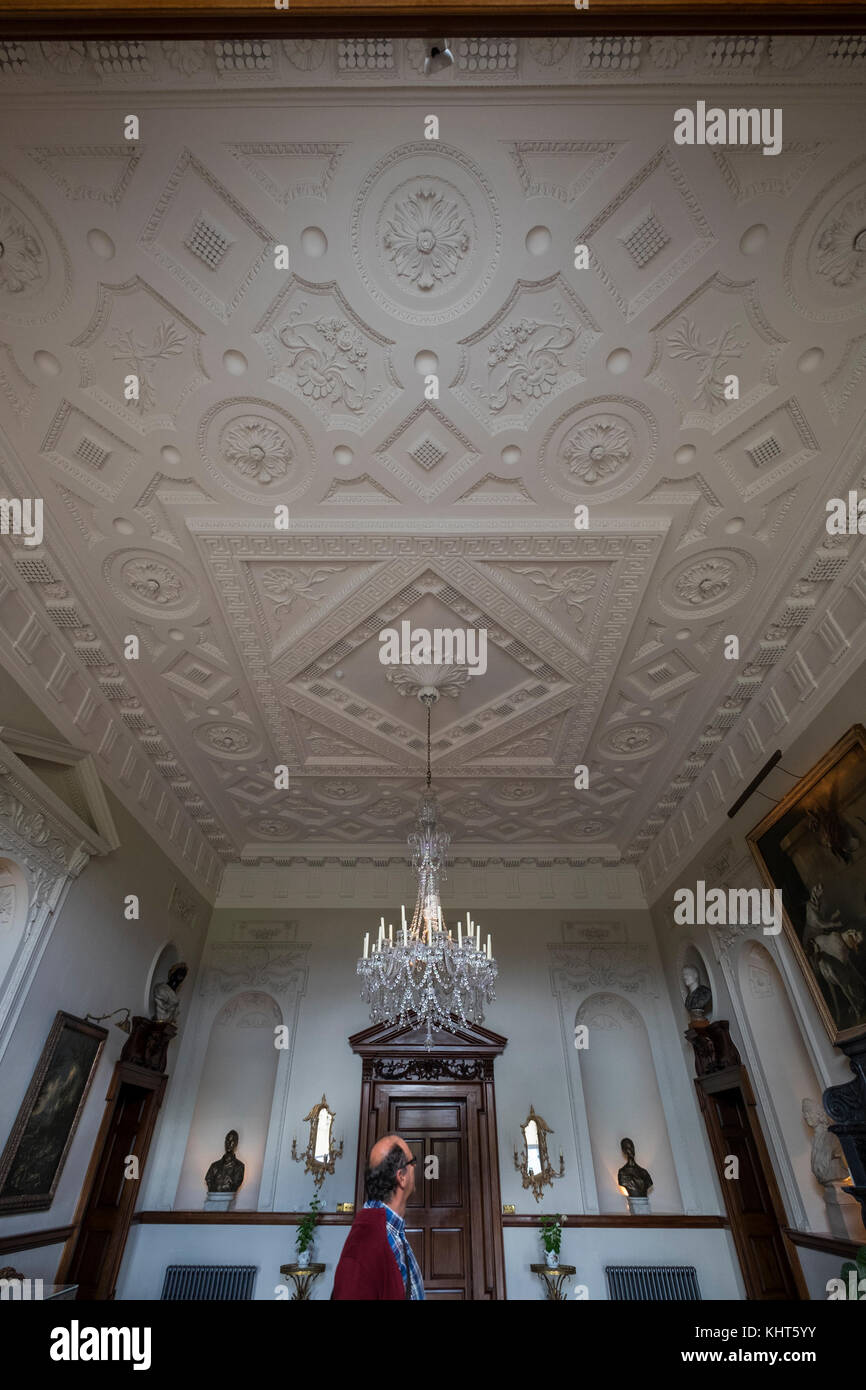 Interior views of the rooms in Russborough House, Blessington, County ...