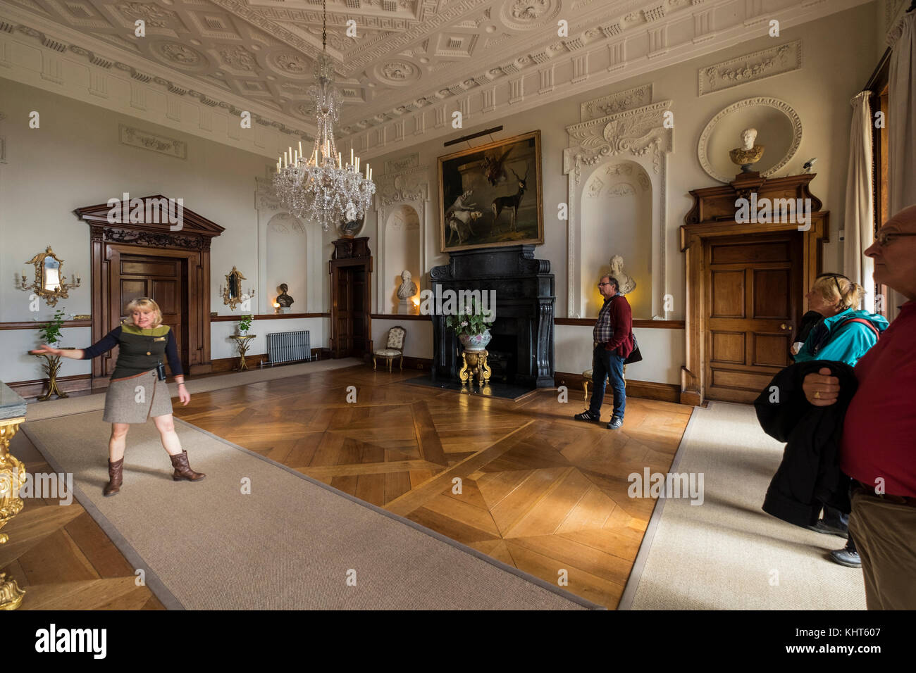 Interior views of the rooms in Russborough House, Blessington, County ...
