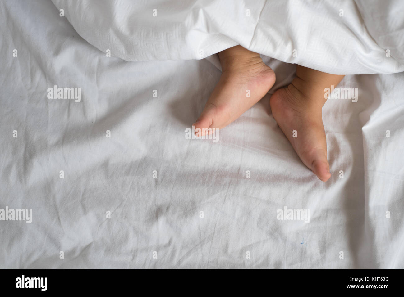 Girl sleep feet hi-res stock photography and images - Alamy
