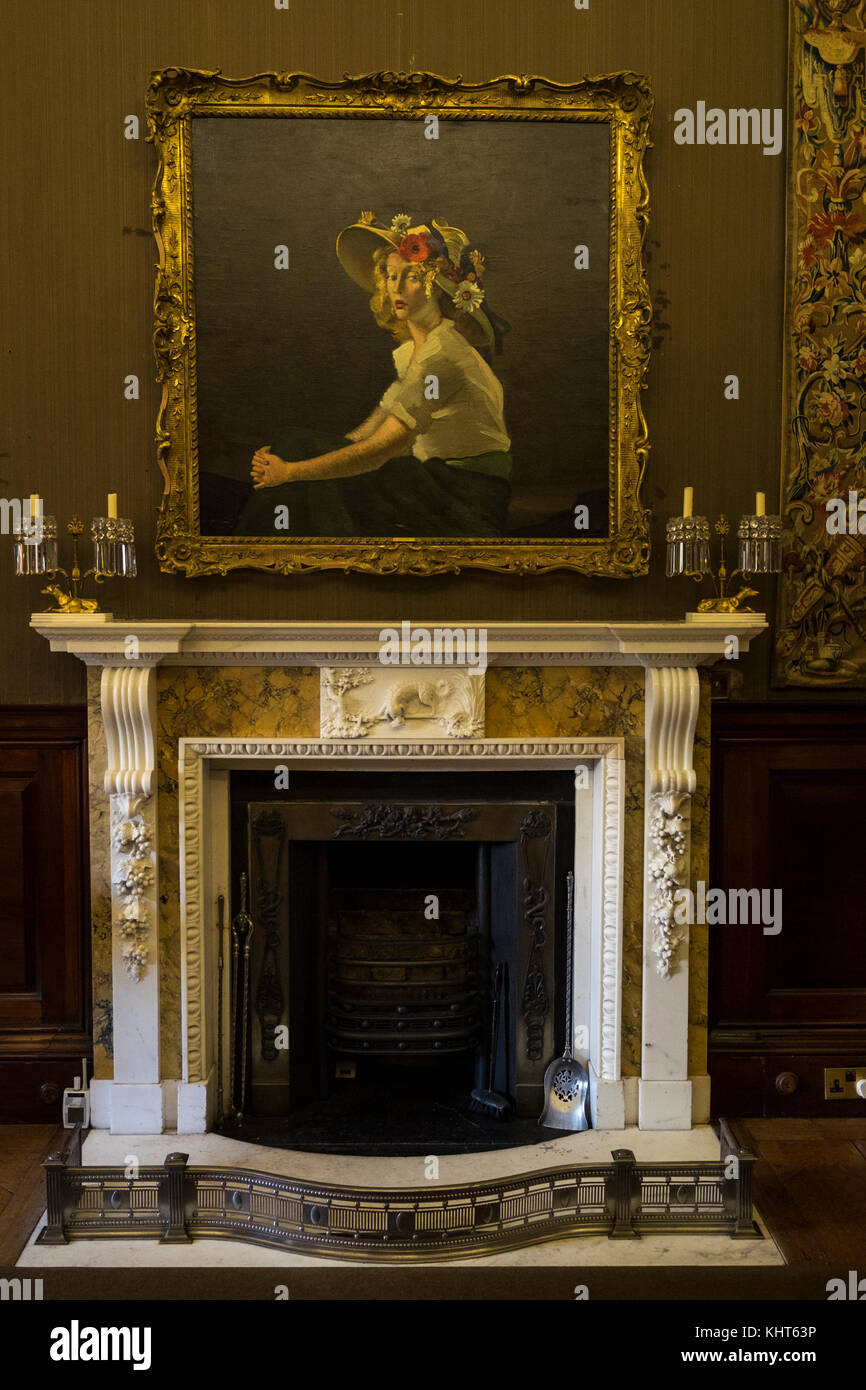 Interior views of the rooms in Russborough House, Blessington, County ...