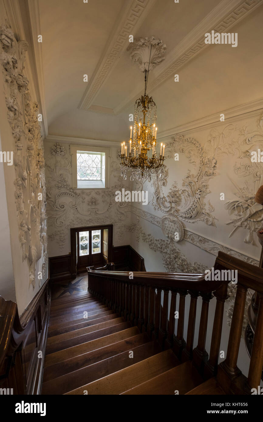 Interior views of the rooms in Russborough House, Blessington, County ...