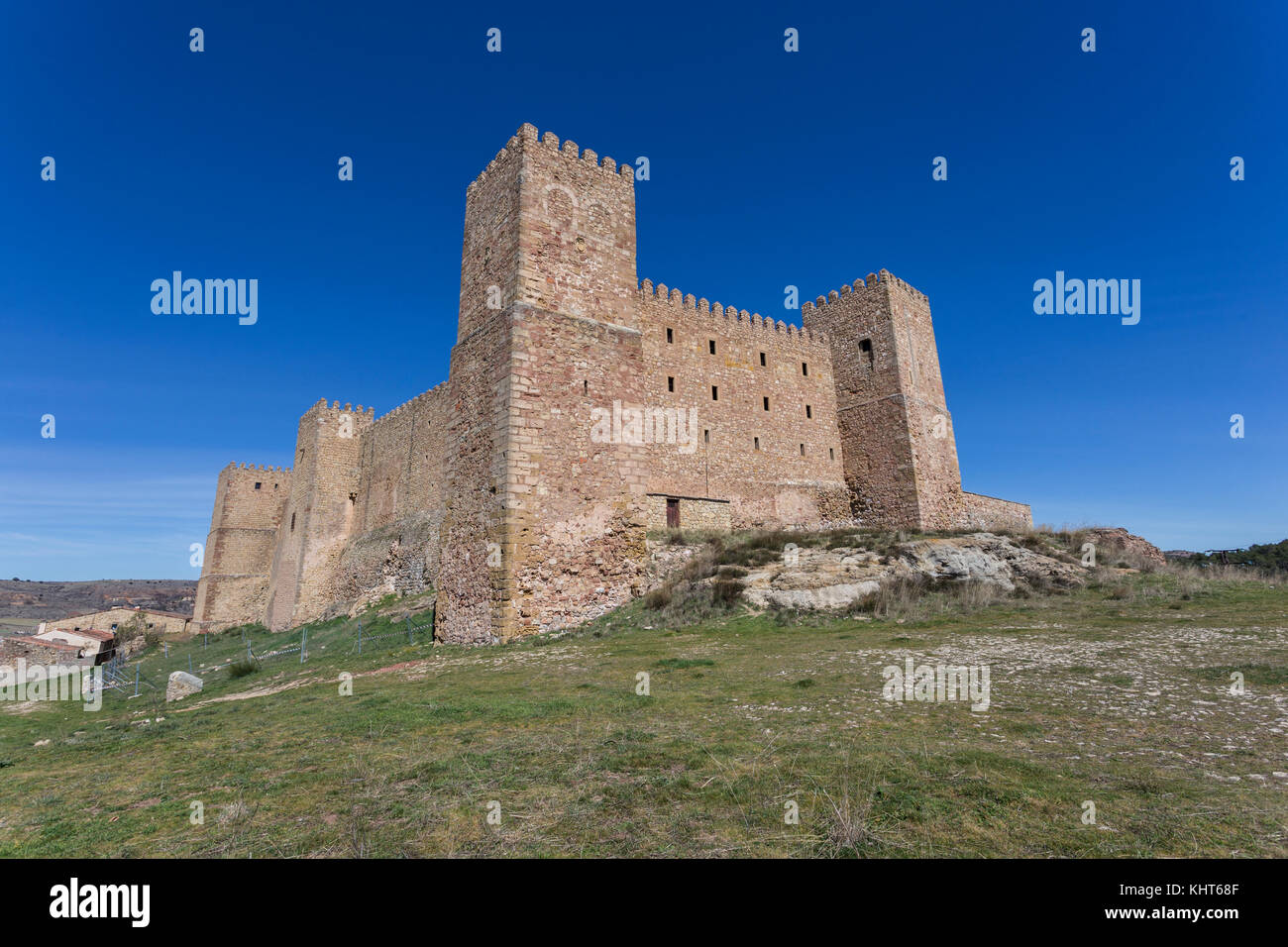 views of the castle of sepulveda Stock Photo - Alamy