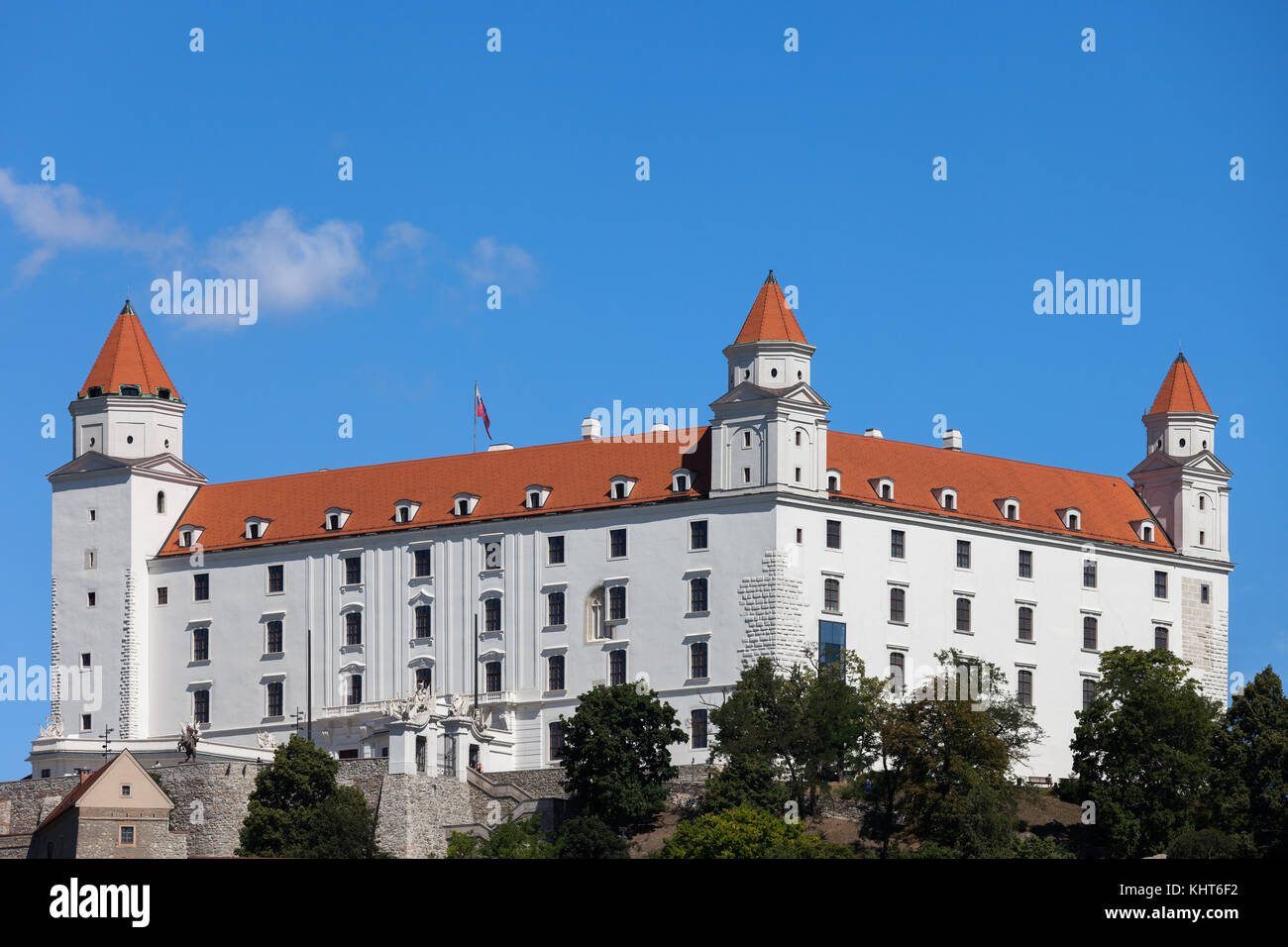 Slovakia, Bratislava Castle (Bratislavsky Hrad), historic city landmark ...