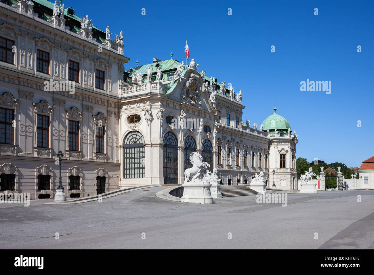 Upper Belvedere palace in Vienna, Austria, Baroque architecture city ...