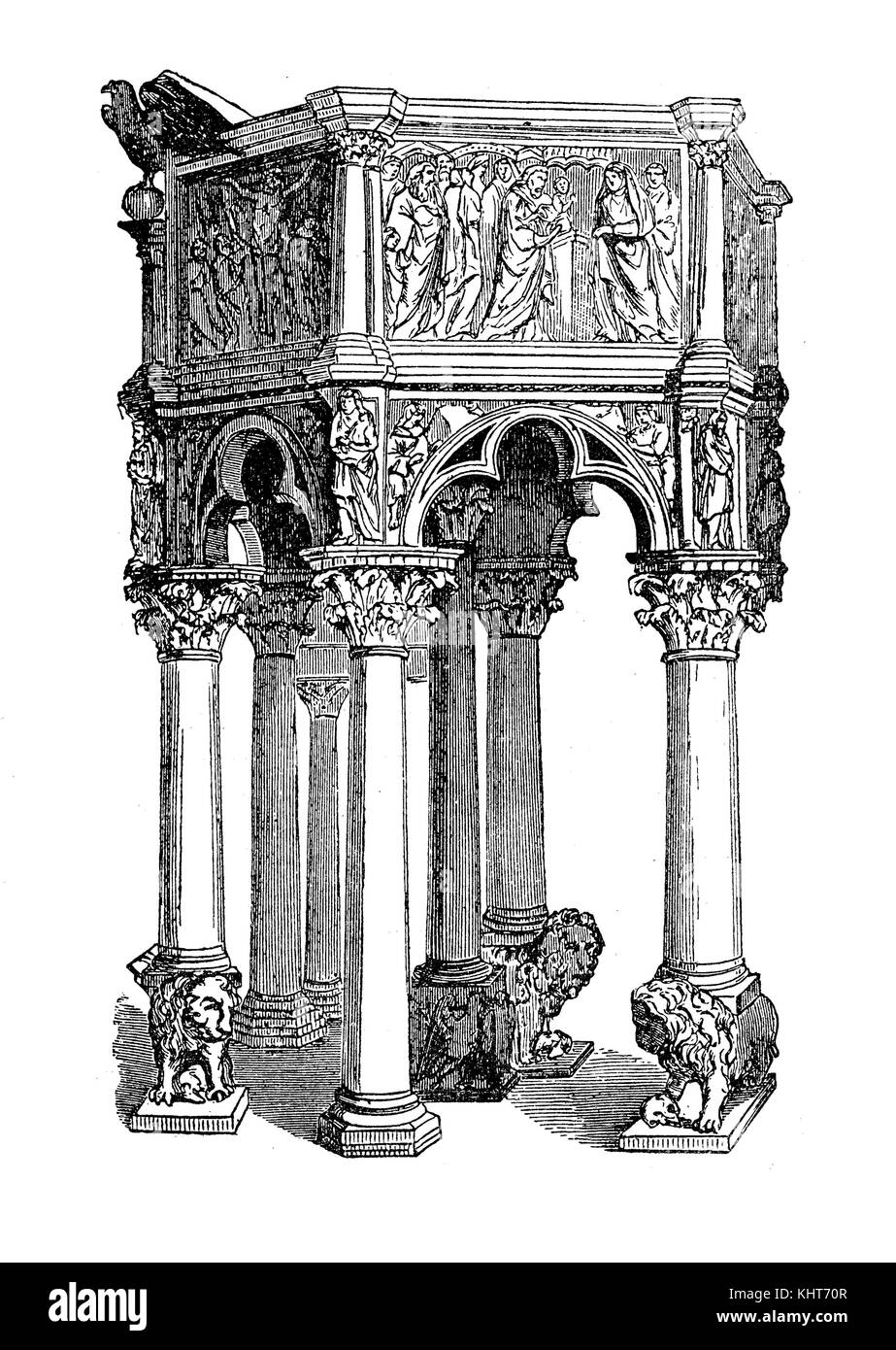 Roman pulpit Black and White Stock Photos & Images - Alamy