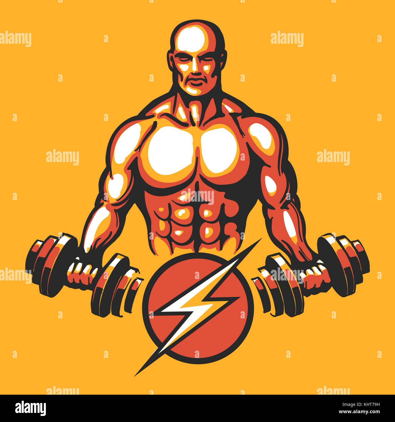 Strongman man Stock Vector Images - Alamy