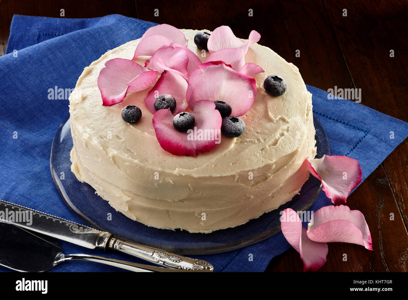 Any occasion white cake Stock Photo - Alamy
