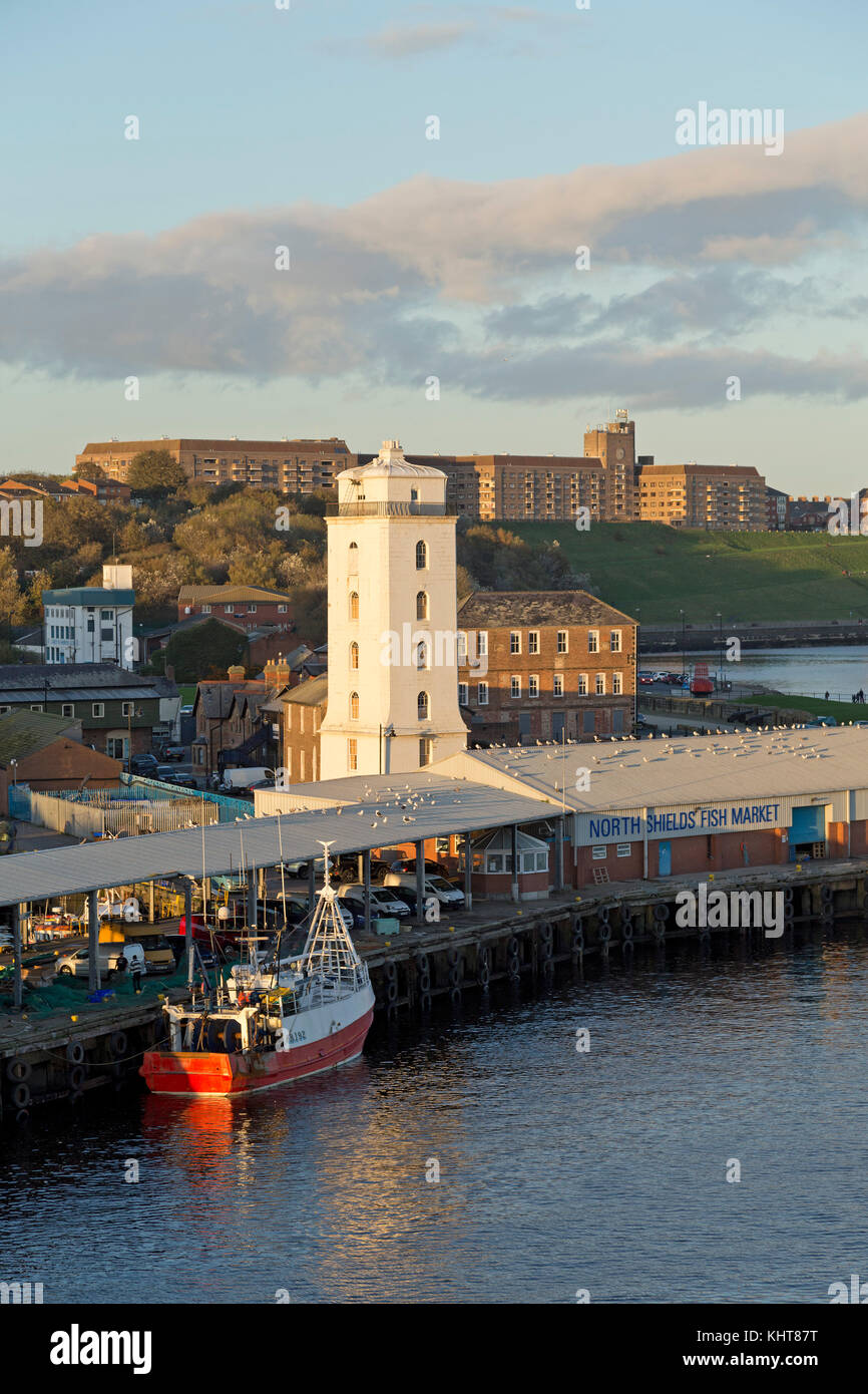 fish market, North Shields, Northumberland, England, Great Britain ...