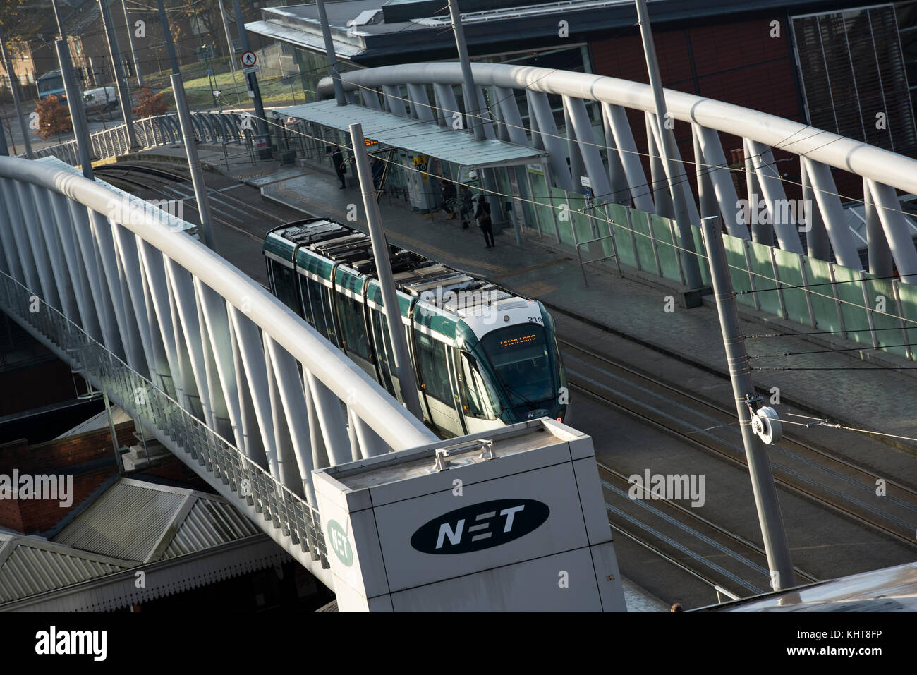 Nottingham railway station tram stop hi-res stock photography and ...