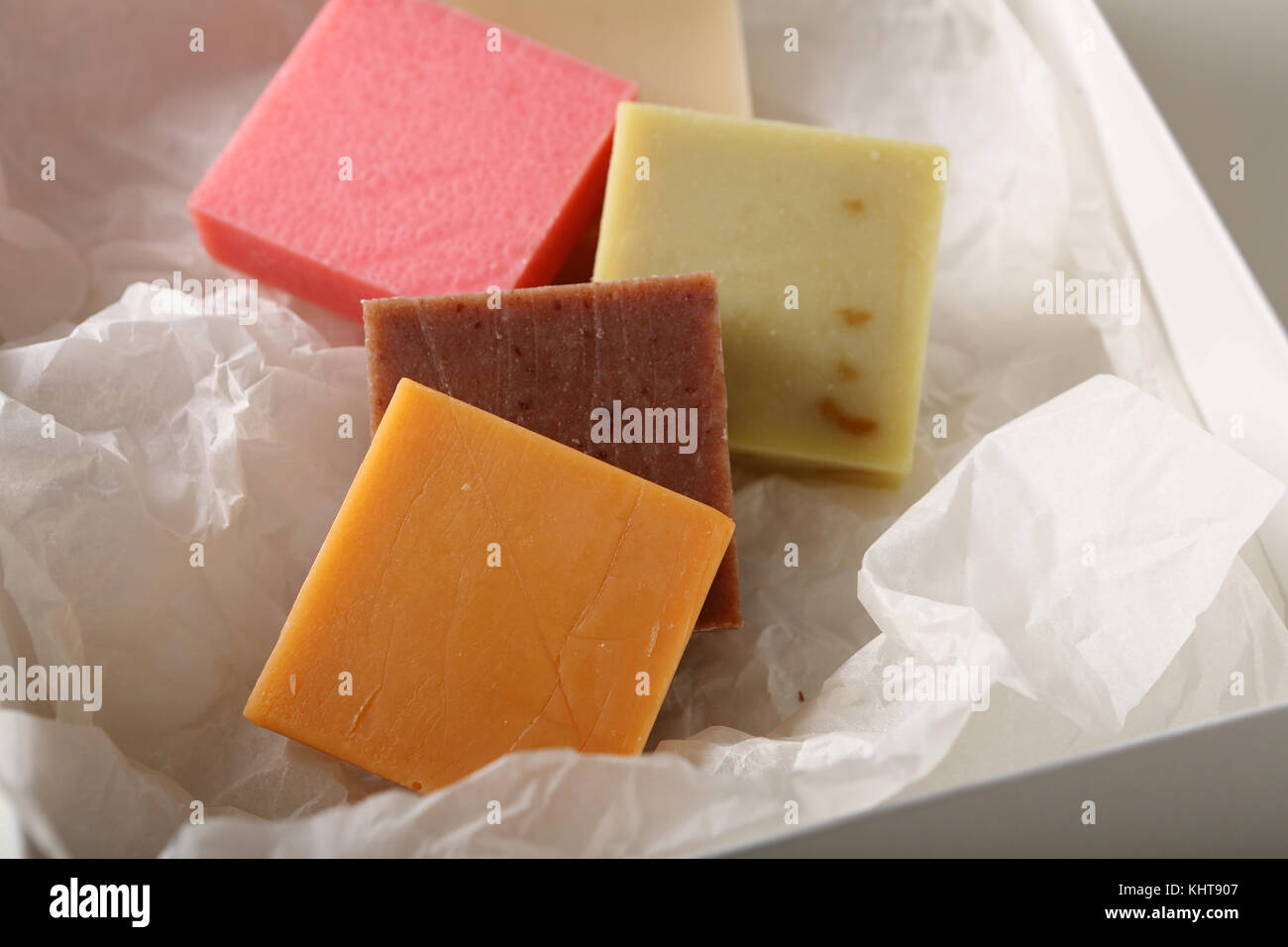 Handmade natural bath soaps Stock Photo - Alamy