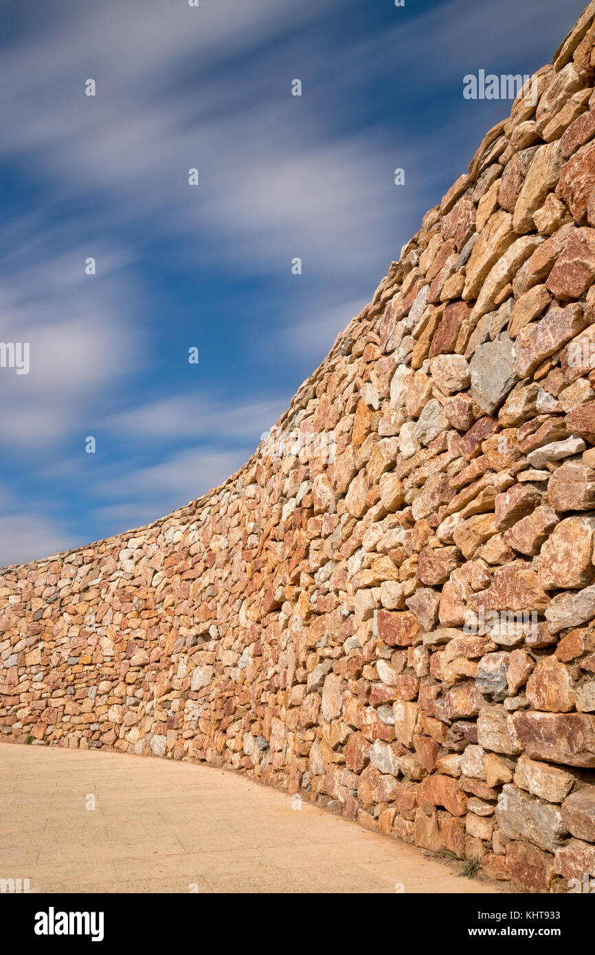 Long exposure effect in a long brick wall Stock Photo - Alamy