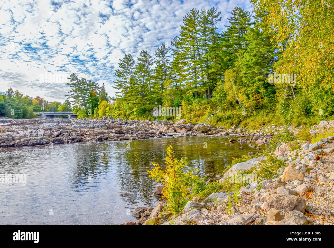 River rocks and currents in Quebec, Canada Stock Photo - Alamy