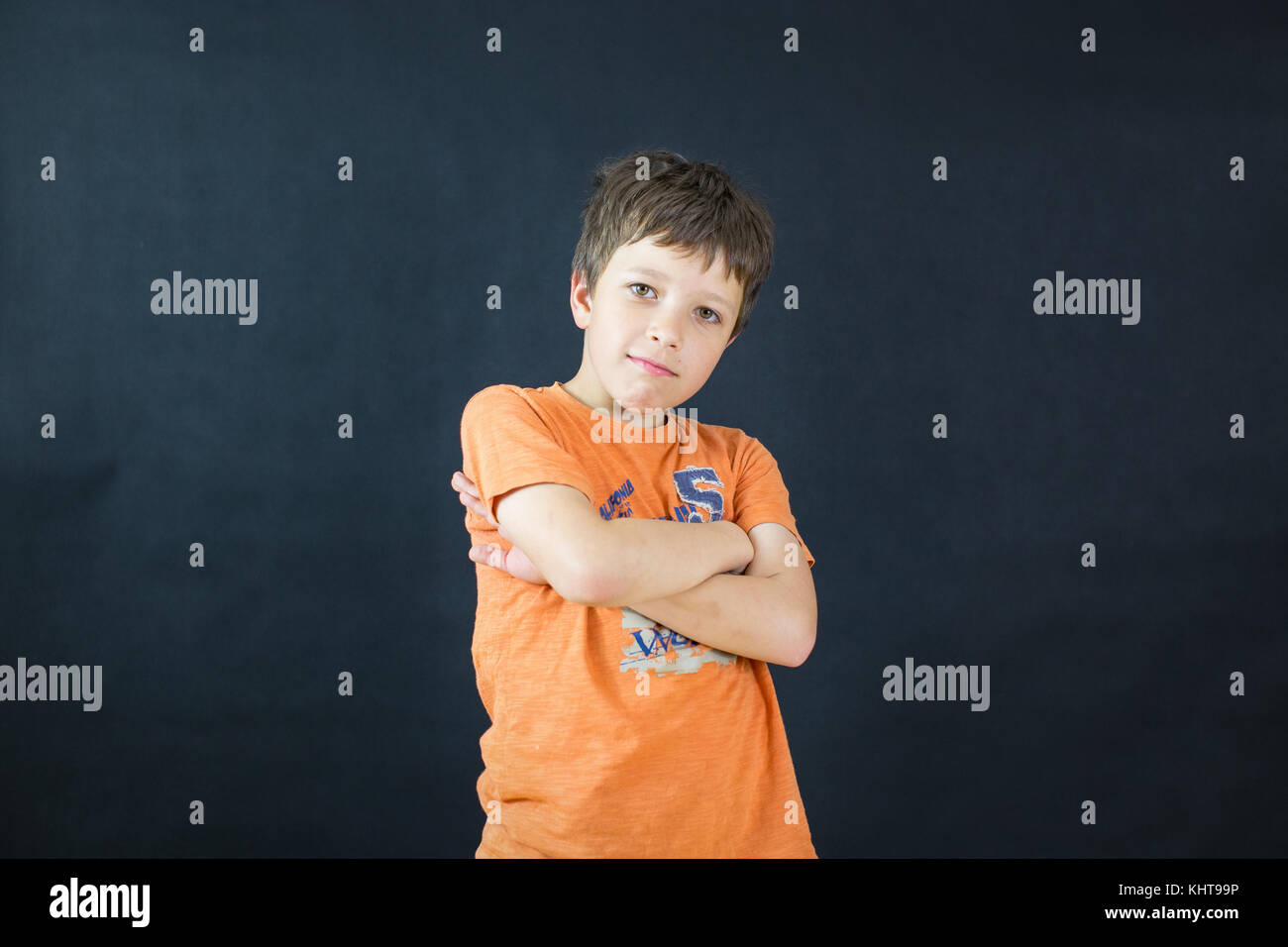 A boy portrait, young little cute and adorable kid, little obstreperous ...