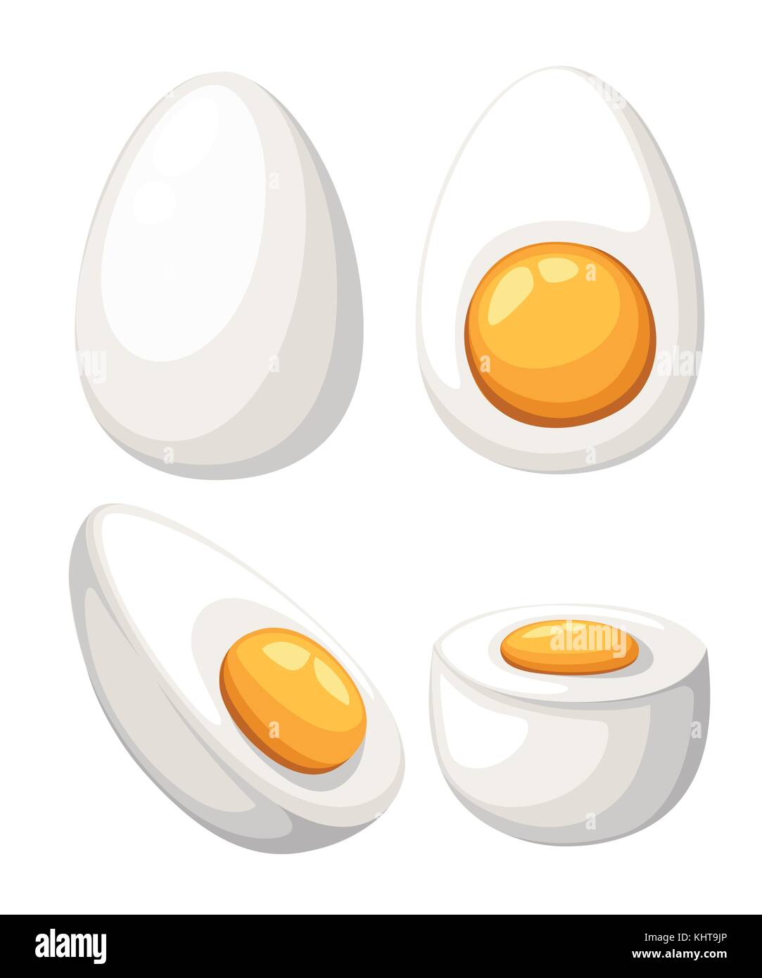 Hard boiled eggs Stock Vector Images - Alamy