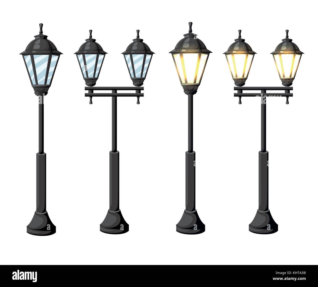 Decorative streetlights Cut Out Stock Images & Pictures - Alamy