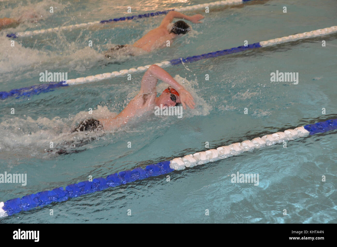 swimmers at a swim meet Stock Photo - Alamy
