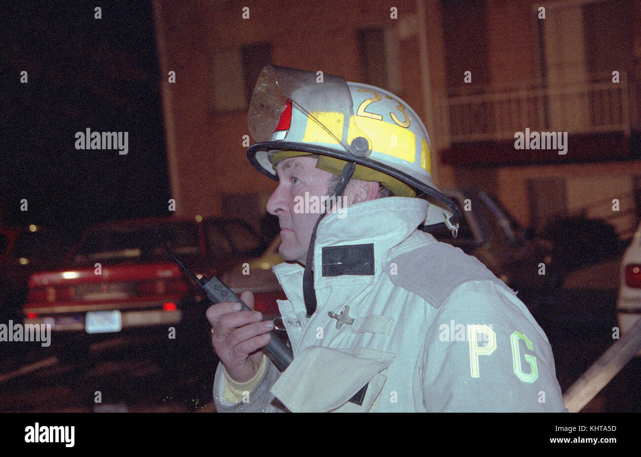 Fire chief talking on hi-res stock photography and images - Alamy