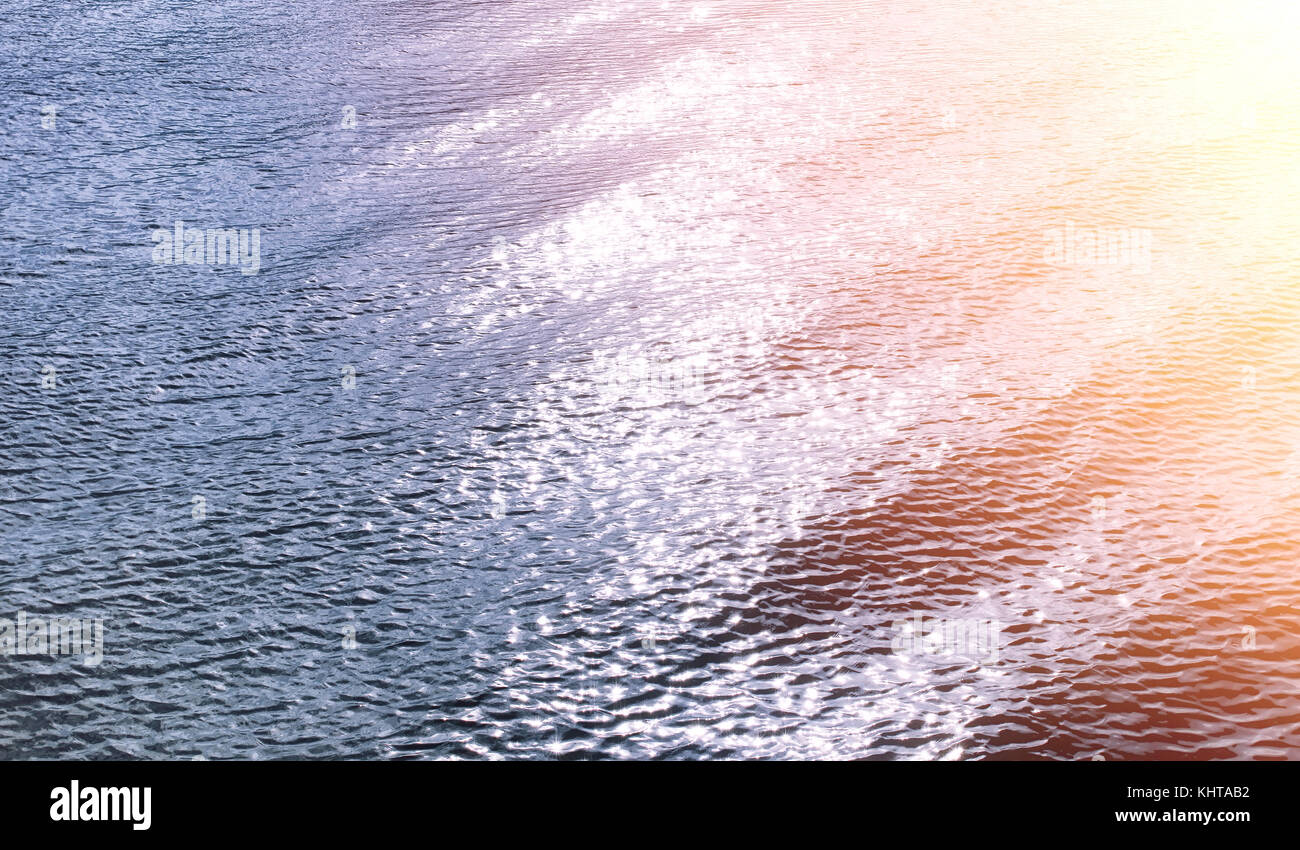 Landscape lake. Texture of water. The lake is at dawn. The mouth Stock ...