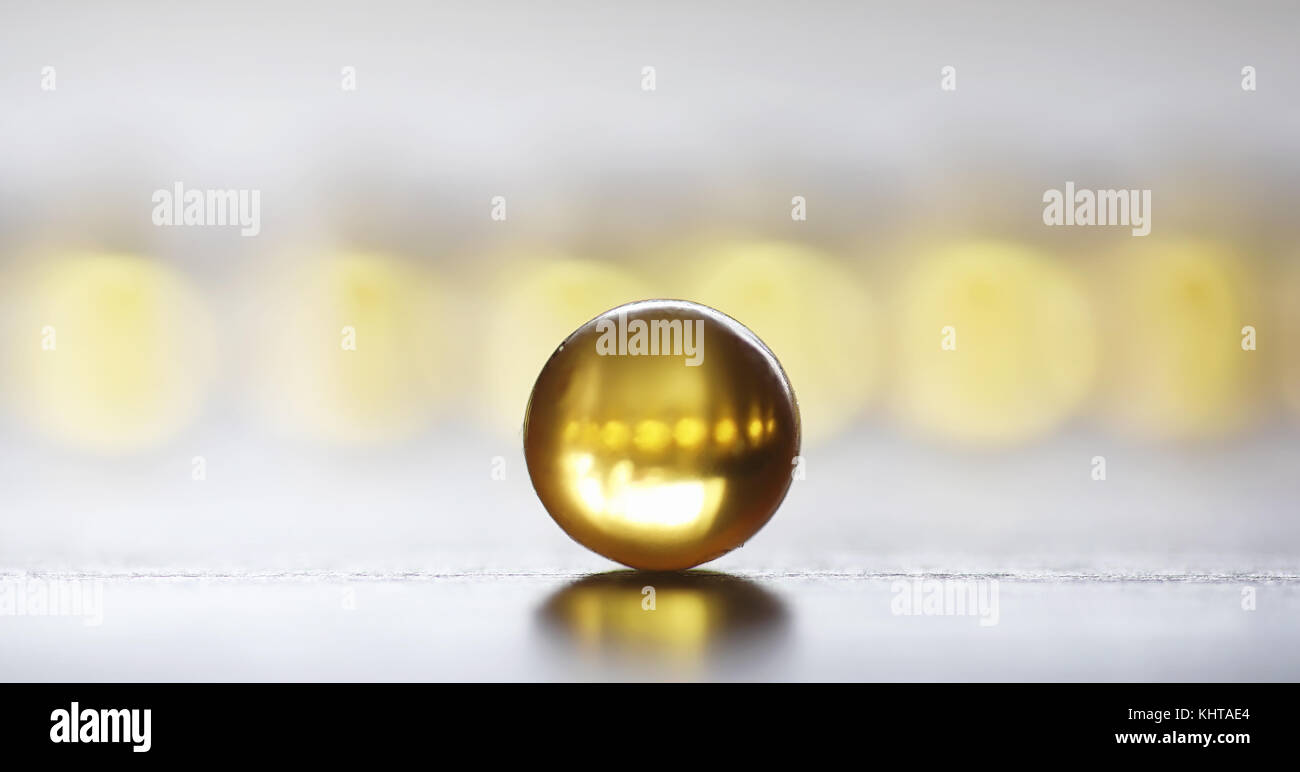 Fish fat. Medical products for the treatment of diseases. The co Stock ...