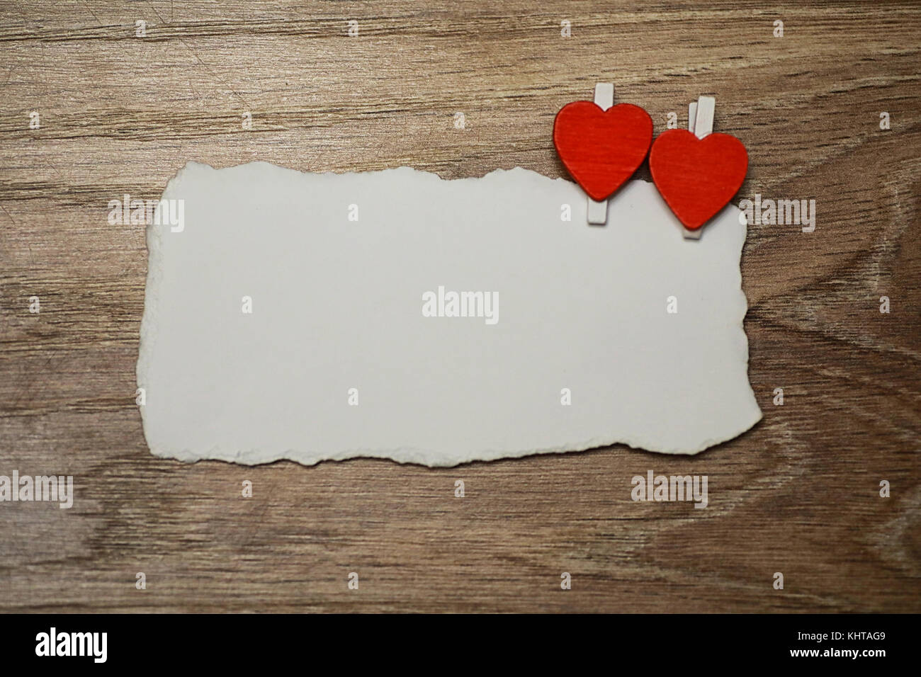 white sheet paper love notes and heart shape Stock Photo - Alamy