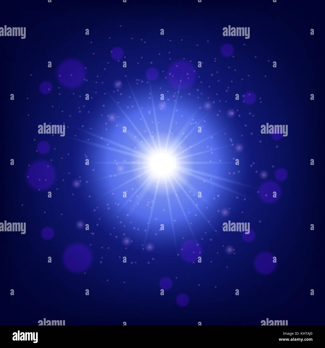 Light effect on blue background Stock Vector Image & Art - Alamy
