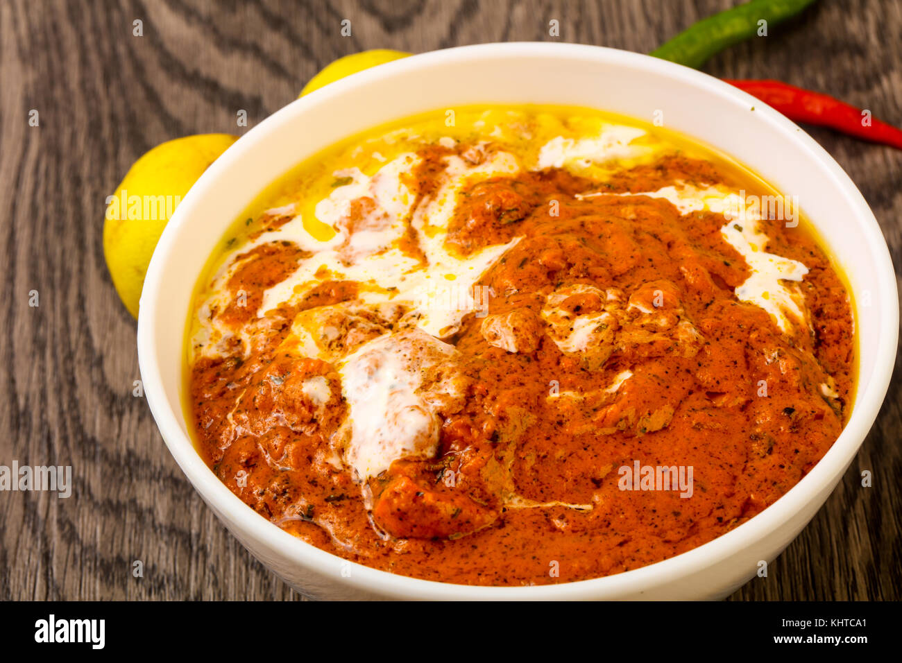 Indian traditional cuisine - Butter chicken with cream Stock Photo - Alamy